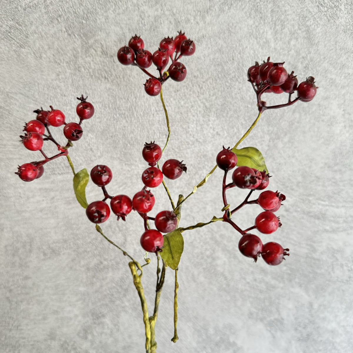 Berry Artificial Silk Flower 42cm Red BERRY004 – Infinibloom